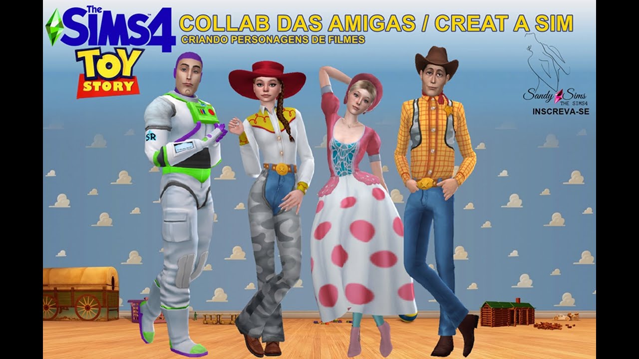 CREATE A SIM ( PERSONAGENS DO FILME TOY STORY ) COLLAB DAS AMIGAS / 40 ...