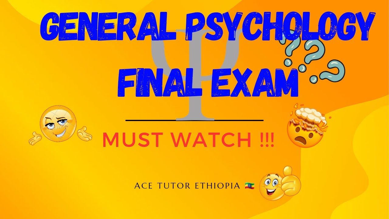 Psychology final exam || Freshman final exam - YouTube