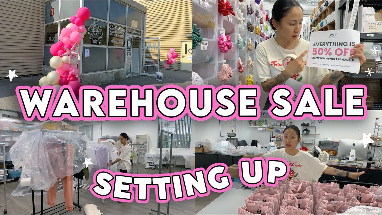 Hosting Our First In-Person WAREHOUSE SALE PT 1 🩷 Small Business ...