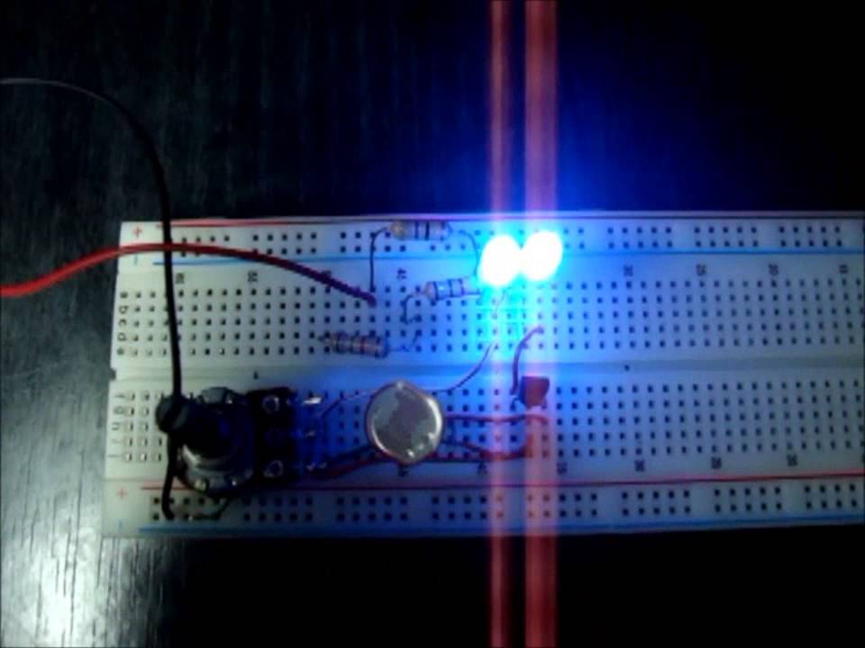 Luz nocturna automatica en protoboard - YouTube
