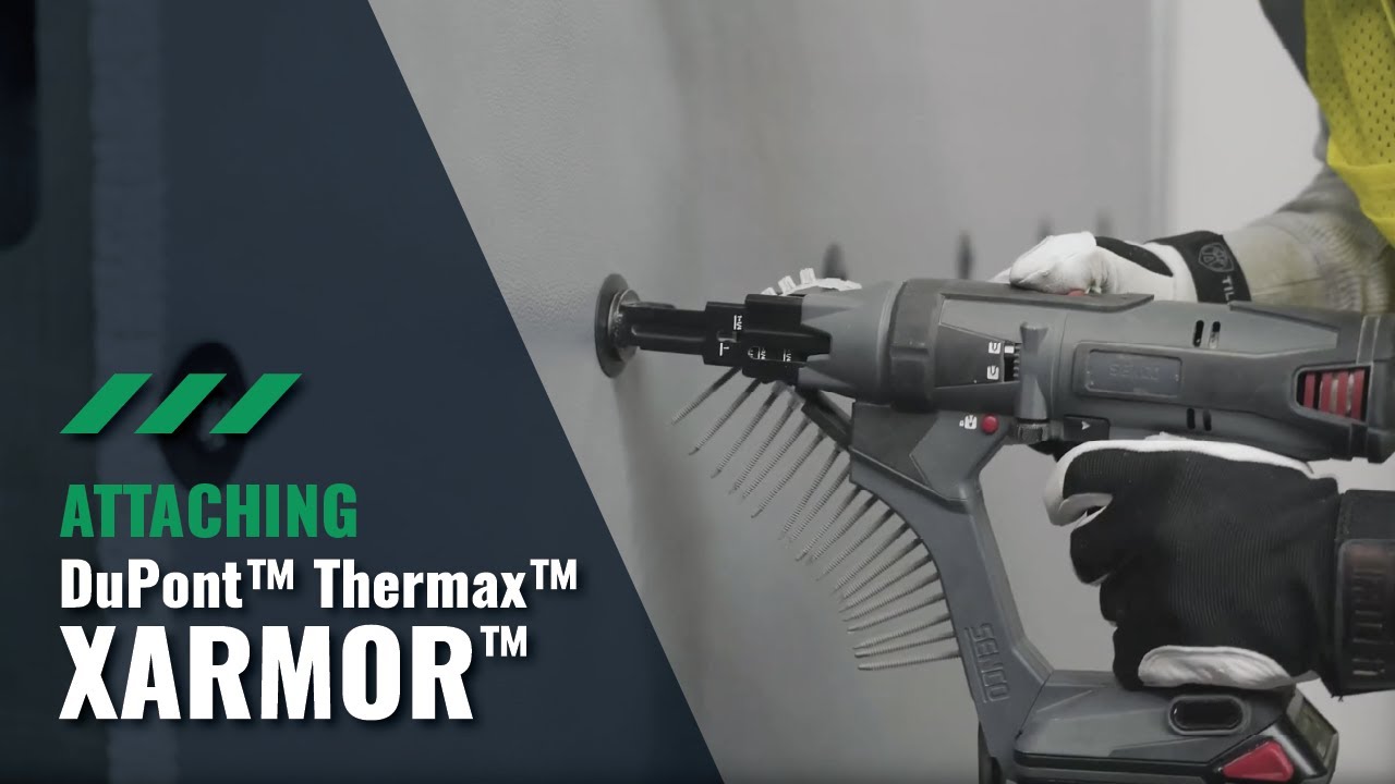 Fasteners to attach DuPont™ Thermax™ XARMOR™ from Rodenhouse Inc. - YouTube