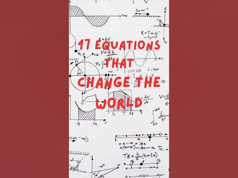 17 equations that change the world #math #equations #einstein #newton - YouTube