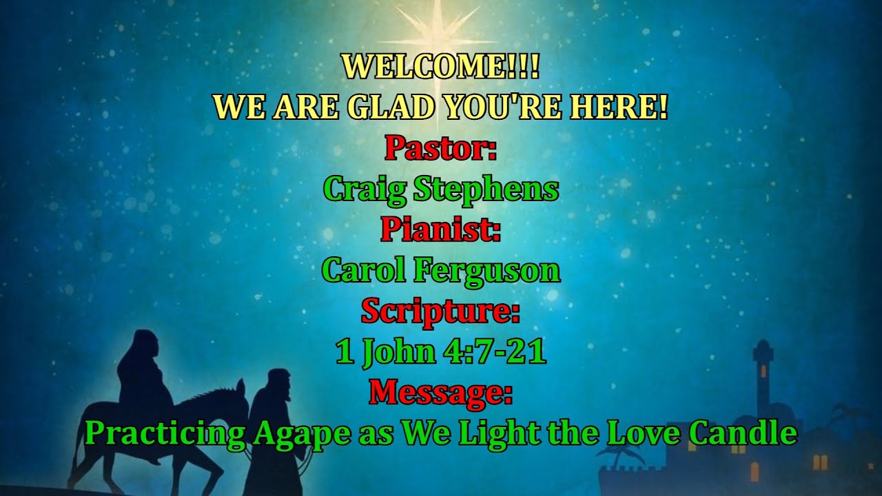 Practising Agape Love As We Light the Love Candle (December 17th, 2023 ...