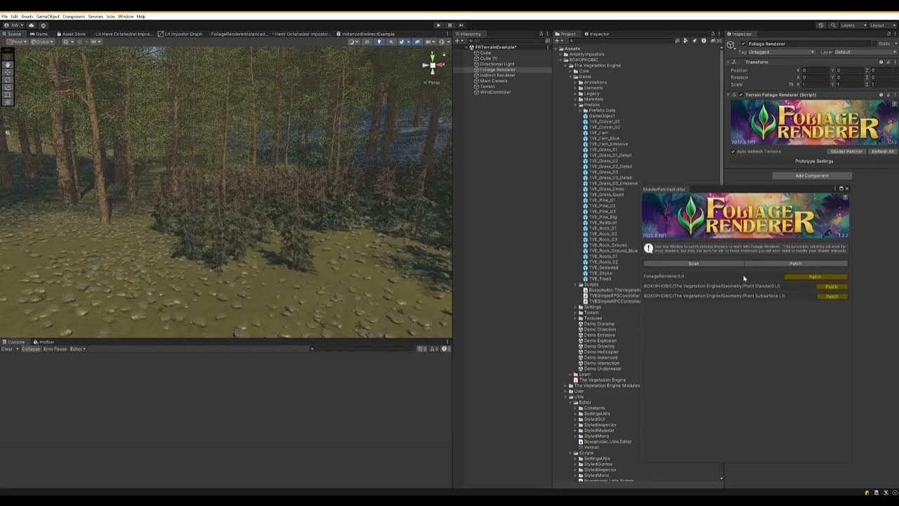 Foliage Renderer - Shader Patcher Update - YouTube