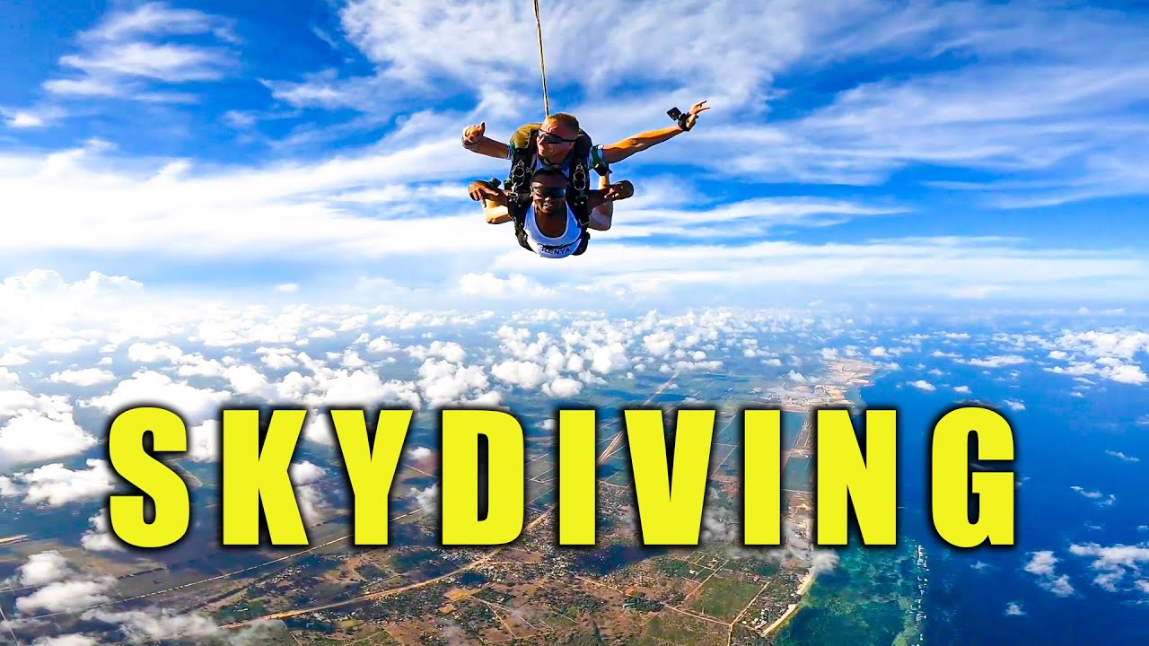 I JUMPED OUT OF A FLYING PLANE | SKYDIVING IN MOMBASA | THE WAJESUS ...