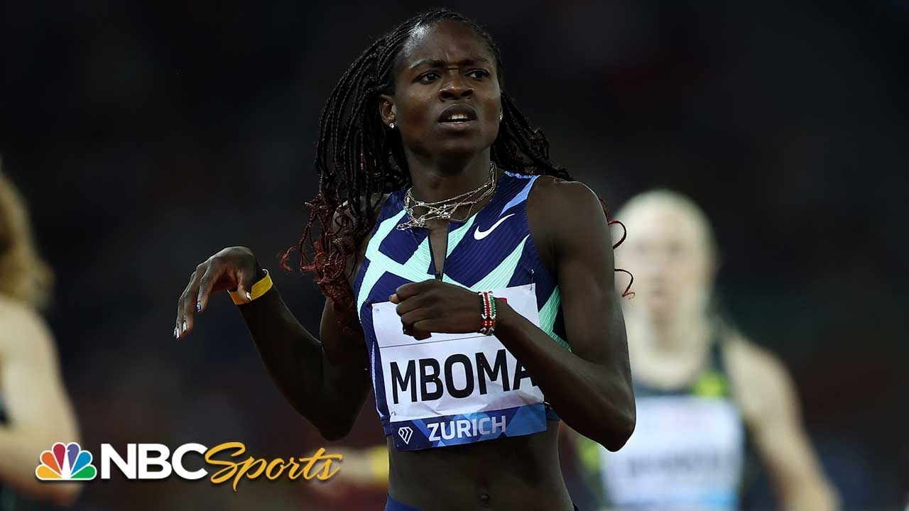 Christine Mboma just misses WR in women's 200m Diamond League win | NBC ...