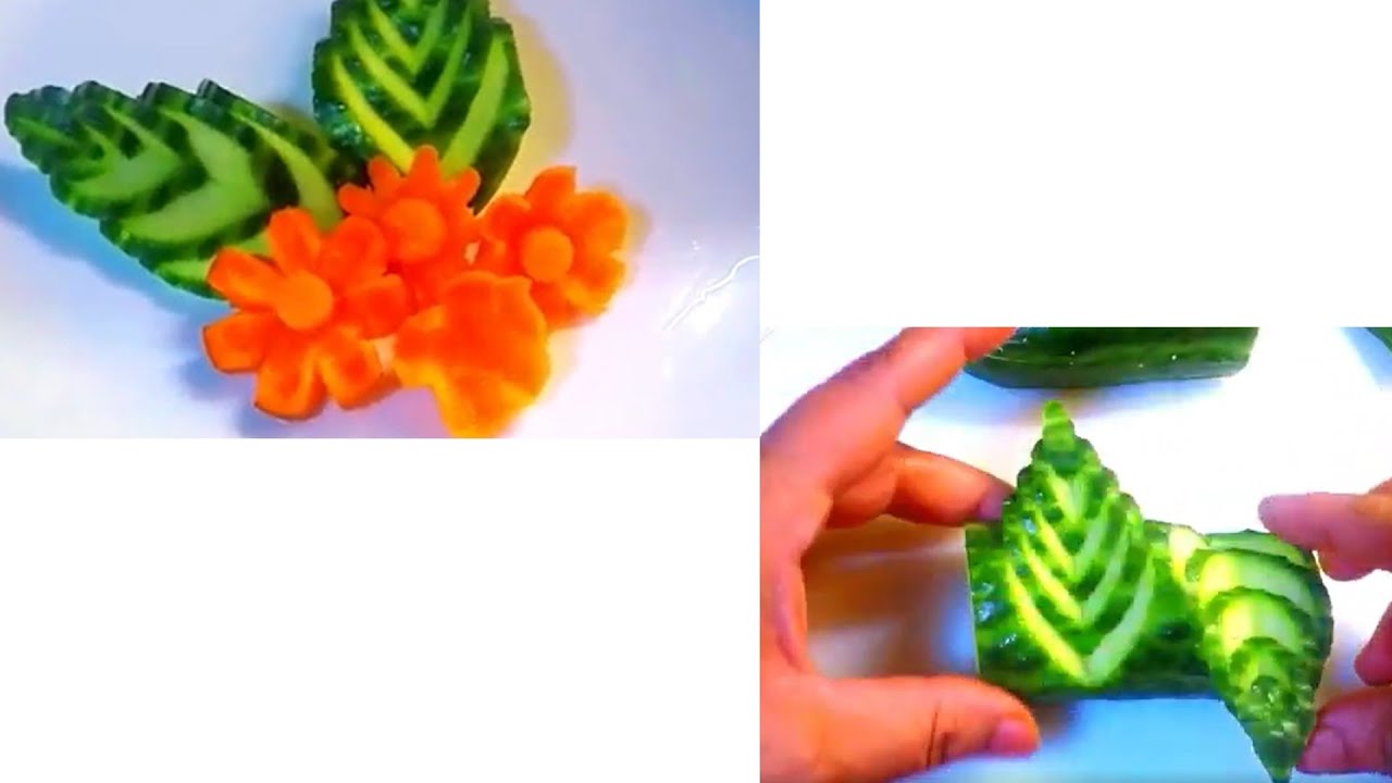 Fantastic vegetable garnish idea _ Easy Carving _ - YouTube