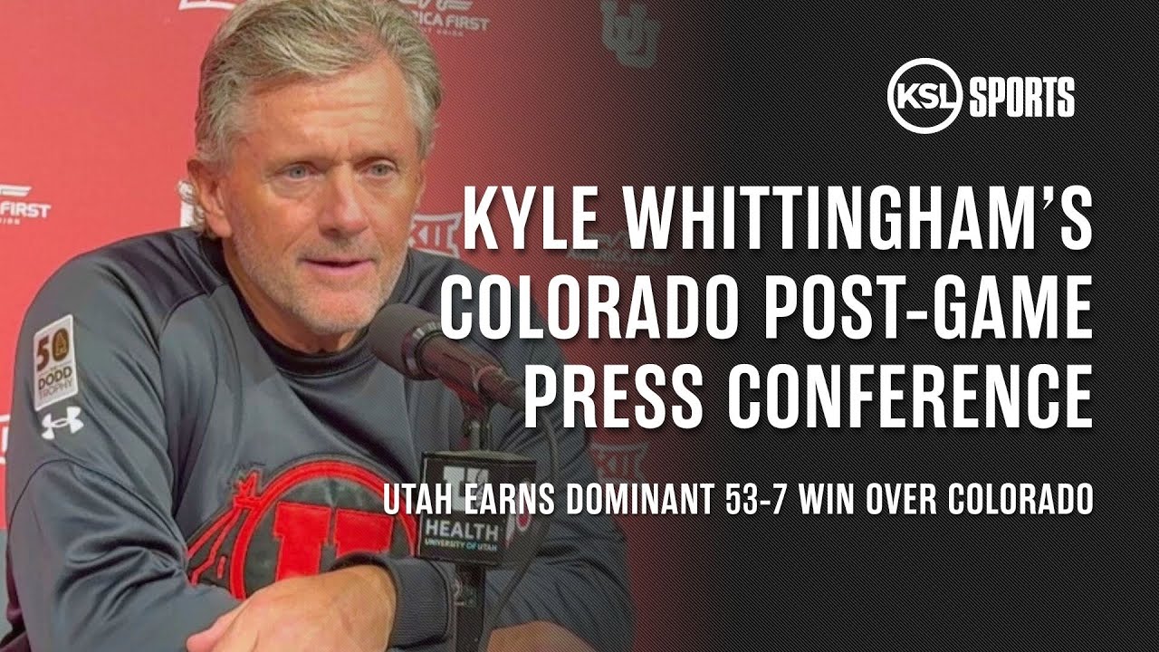 Kyle Whittingham's Colorado Post-Game Press Conference - YouTube