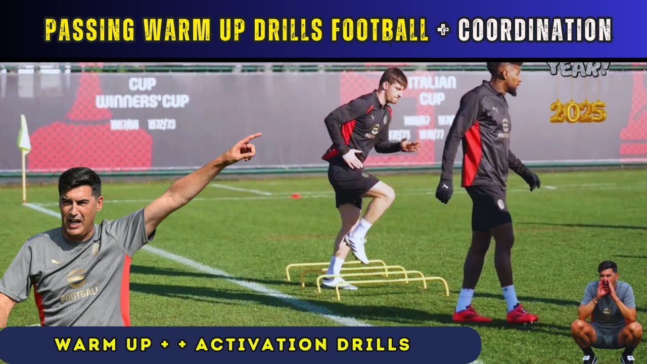 Passing Warm Up Drills Football + Coordination by Paulo Fonseca - YouTube