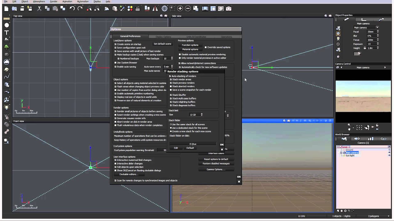 Vue 2015, Application options Preferences 3 - YouTube