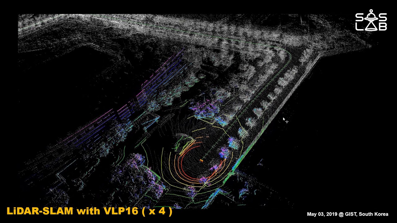 [SOSLAB] LiDAR SLAM using VLP 16 @ GIST, South Korea - YouTube