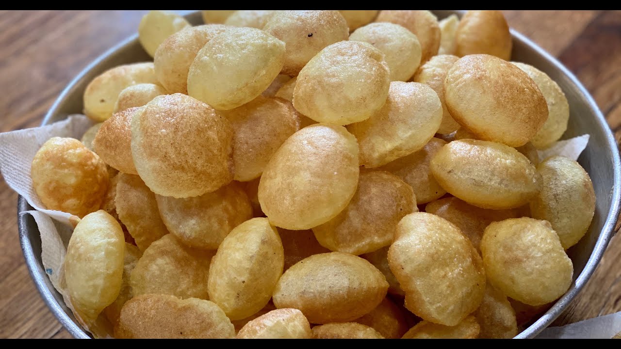 How to make crispy pani puri or gol gappa - YouTube