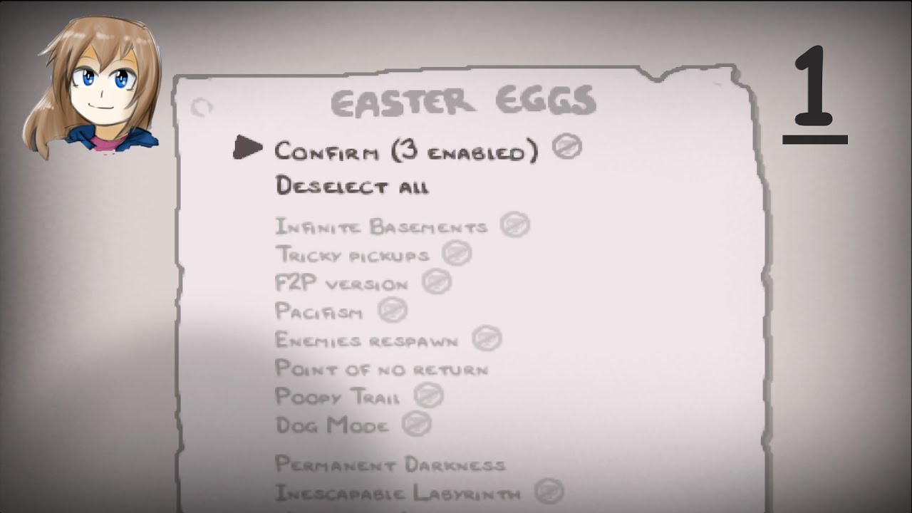 Binding of Isaac: Easter Egg Seed Challenge 1 - YouTube