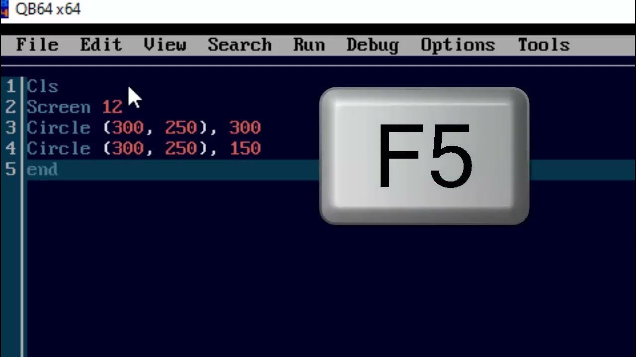 Circle Command In Qbasic Computerexcelsolution Youtube