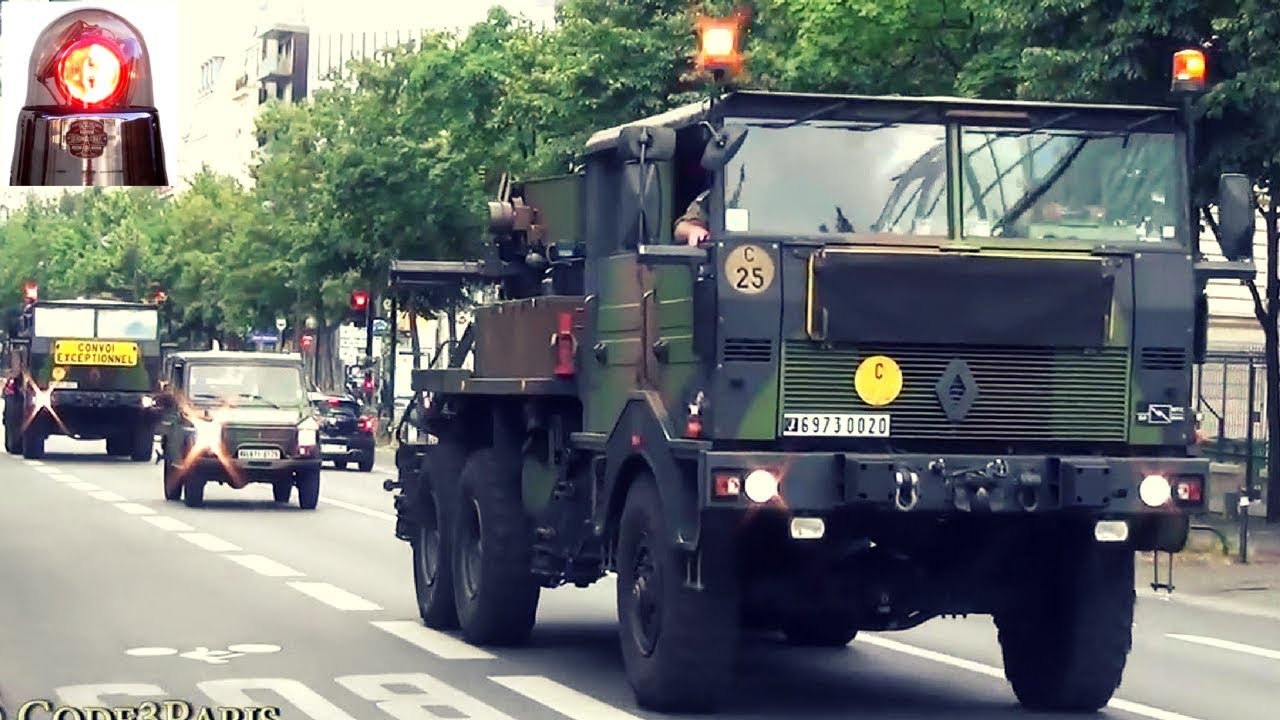 Convoi de l'Armée de Terre Police // Police Motorcycles Escort French ...