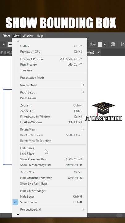 how to show bounding box in [ adobe illustrator cc ] short tutorial ...