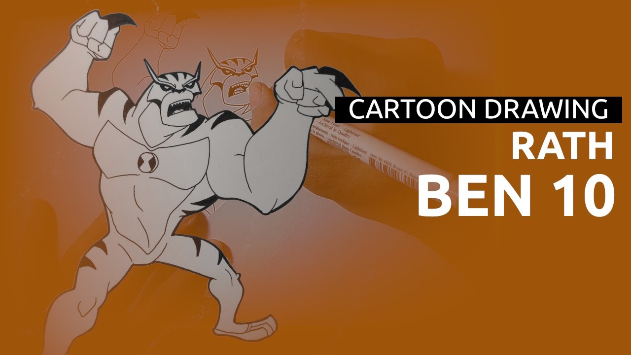RATH Drawing - Ben 10 | Cartoon Drawing - YouTube