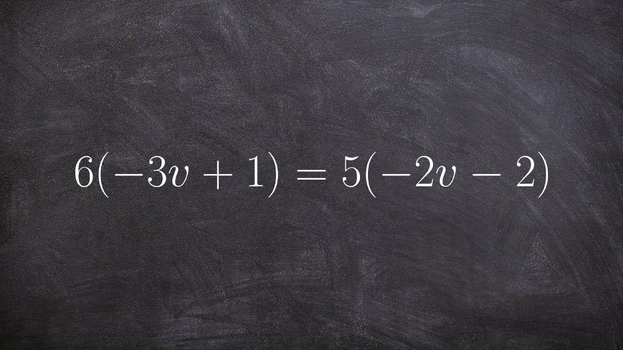 How to solve a multi step problem with distributive property on both ...
