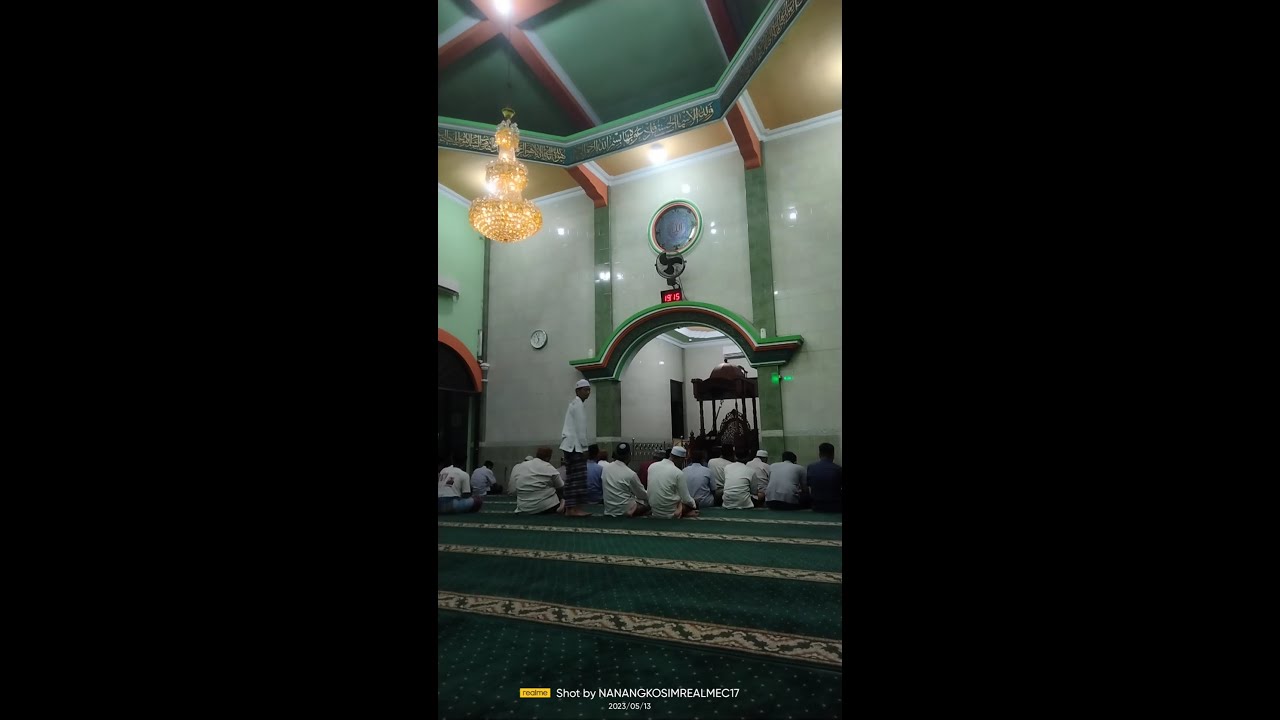 SHOLAT ISYA BERJAMAAH DI MASJID ROUDOH DIBANGIL TAMAN PERMATA INDAH ...