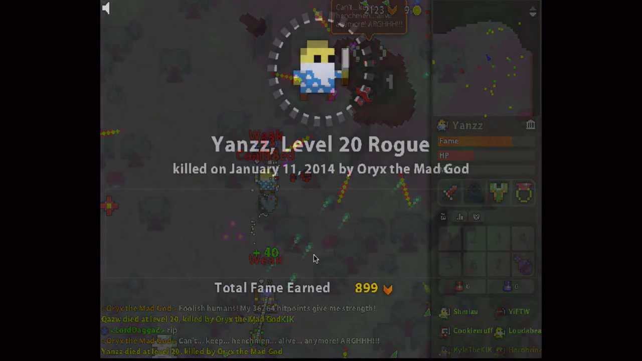 RotMG - Death of my Rogue... - YouTube