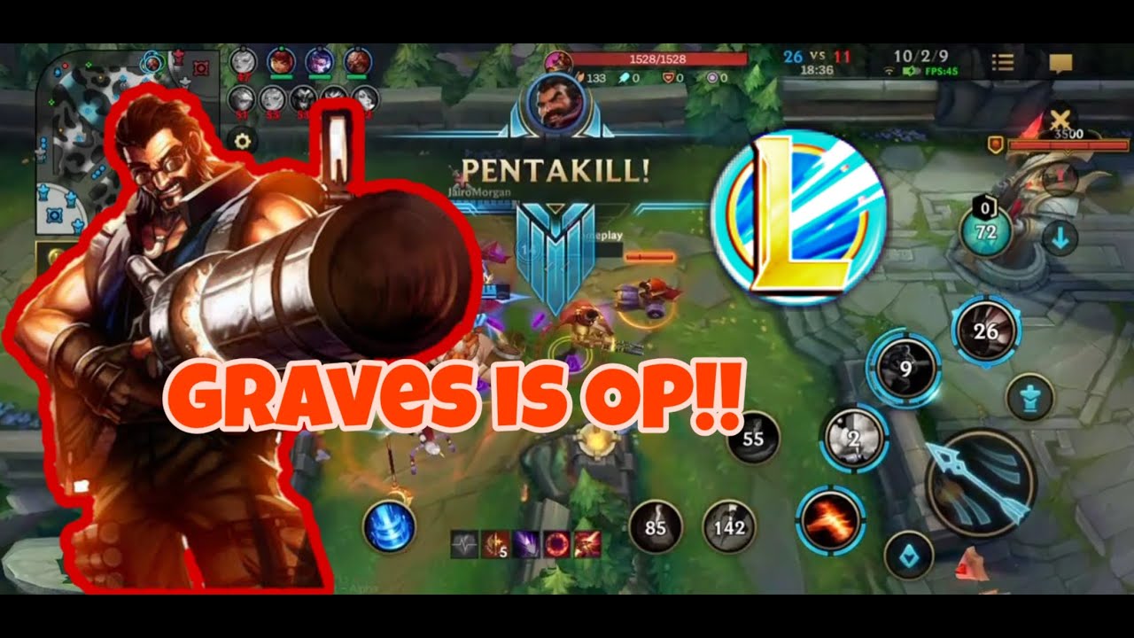 League of Lgends Wild Rift - Graves Gameplay - YouTube