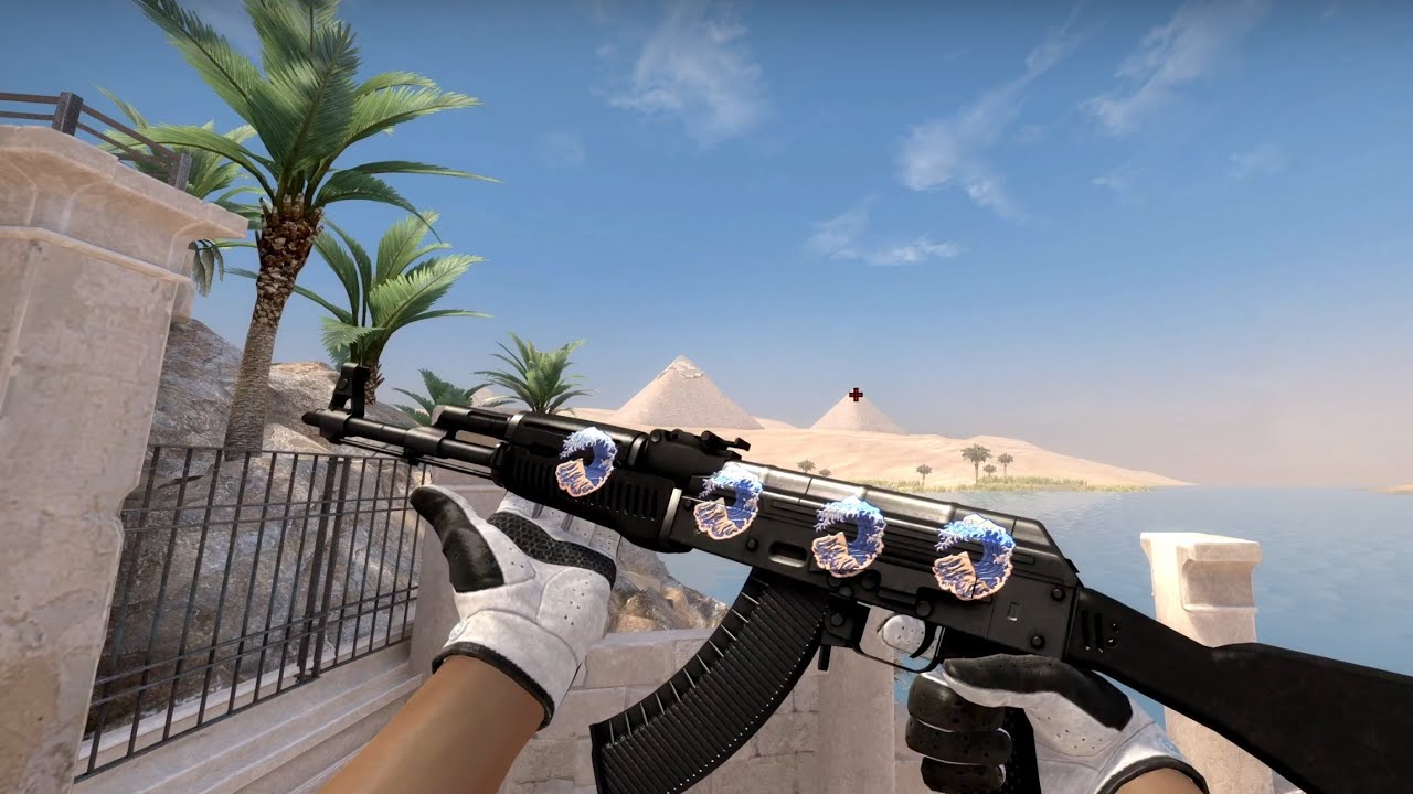 [STICKER COMBO] 4x GREAT WAVE FOIL STICKERS SHOWCASE (AK-47 SLATE ...