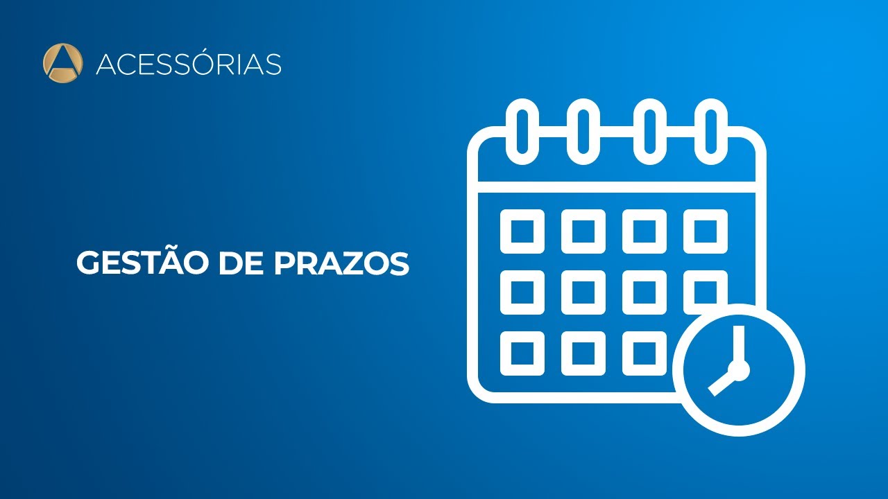Gestão de Prazos - YouTube