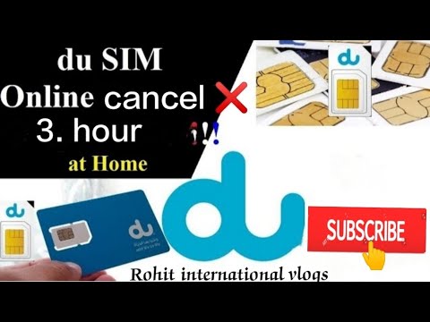 How to du sim card cancel - YouTube
