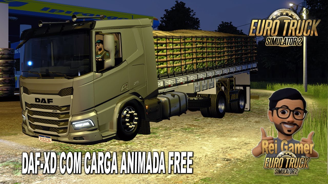DAF XD NA CARROCERIA COM CARGA ANIMADA TOTALMENTE FREE, (Rei Gamer ...