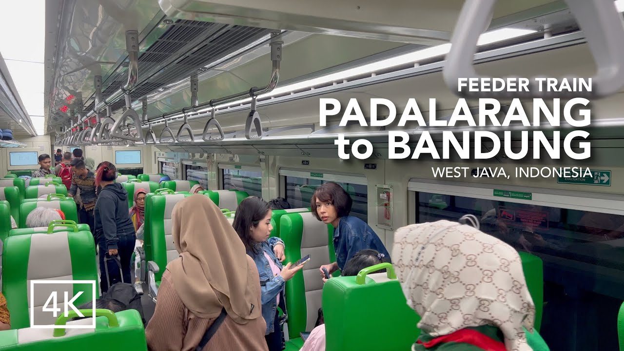 NAIK KERETA FEEDER MENUJU BANDUNG ︎ STASIUN KERETA CEPAT PADALARANG ︎ WEST JAVA, INDONESIA - YouTube
