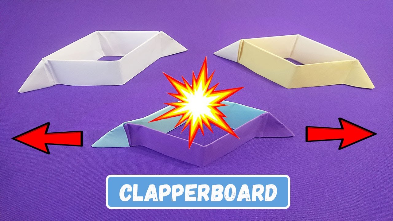 Как сделать хлопушку Origami clapperboard How to make a loud cracker ...