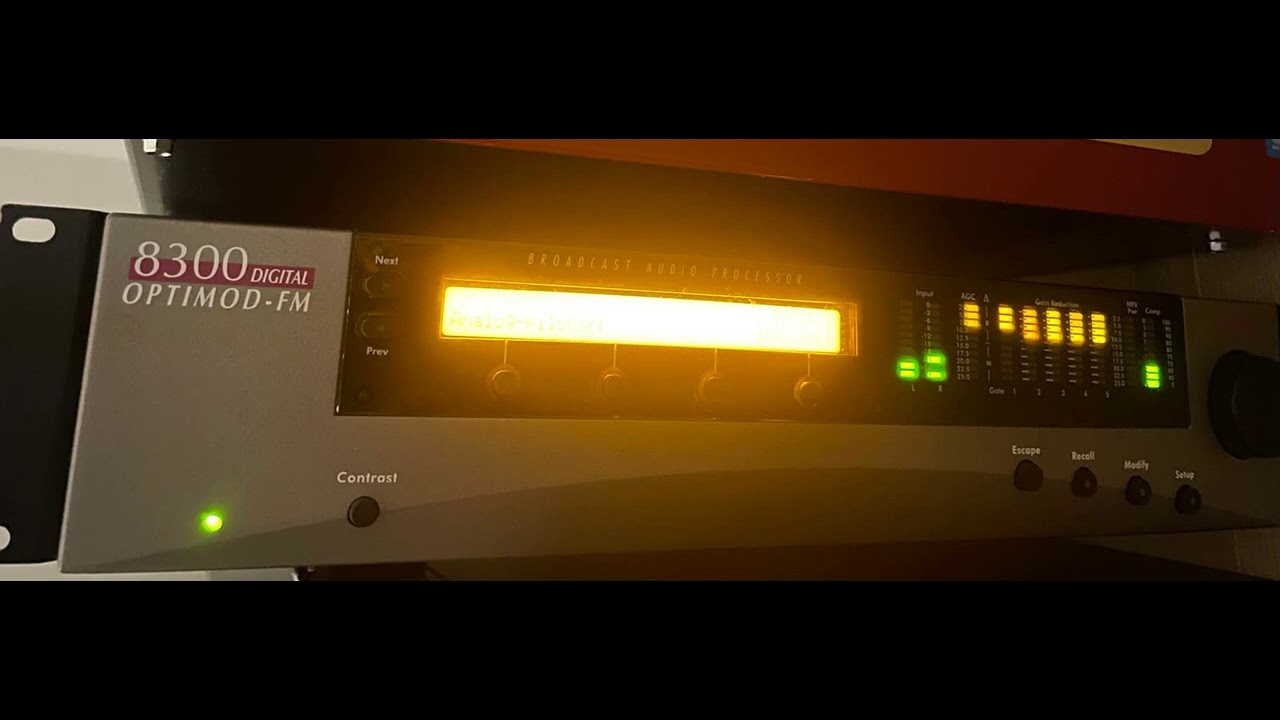 Orban optimod 8300 - Dance preset - YouTube