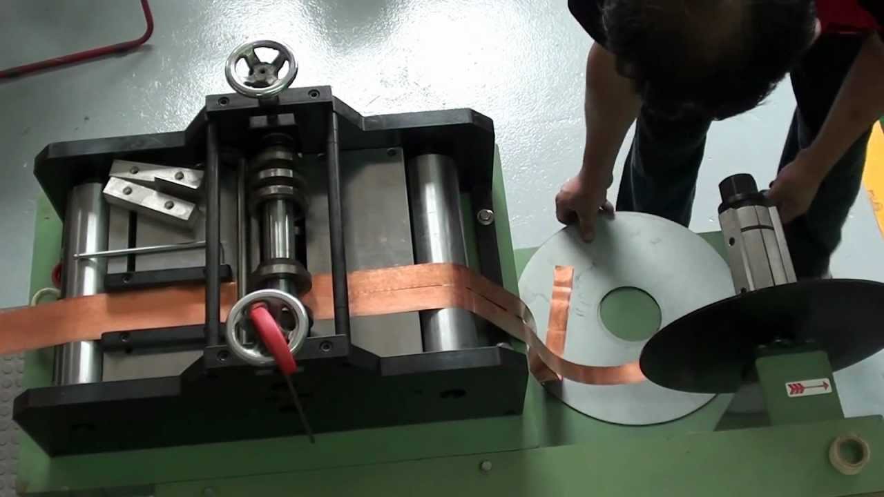 Double Head Slitting Machine - YouTube