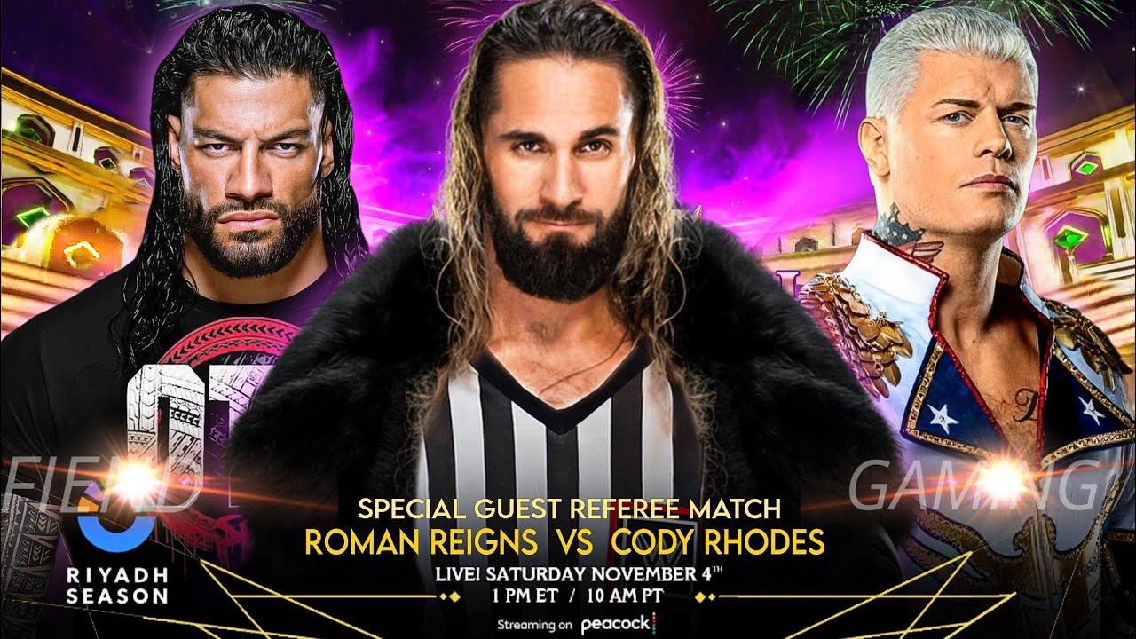 WWE 2K24 | Special Guest Referee Match - Roman Reigns VS Cody Rhodes ...