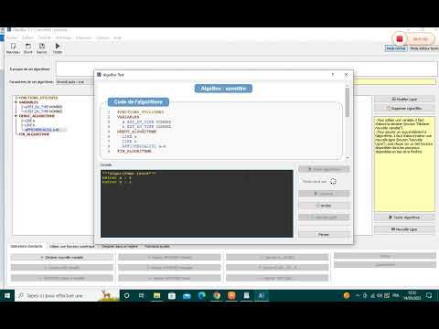 برنامج algobox مع مثال الحساب (a+b) - YouTube