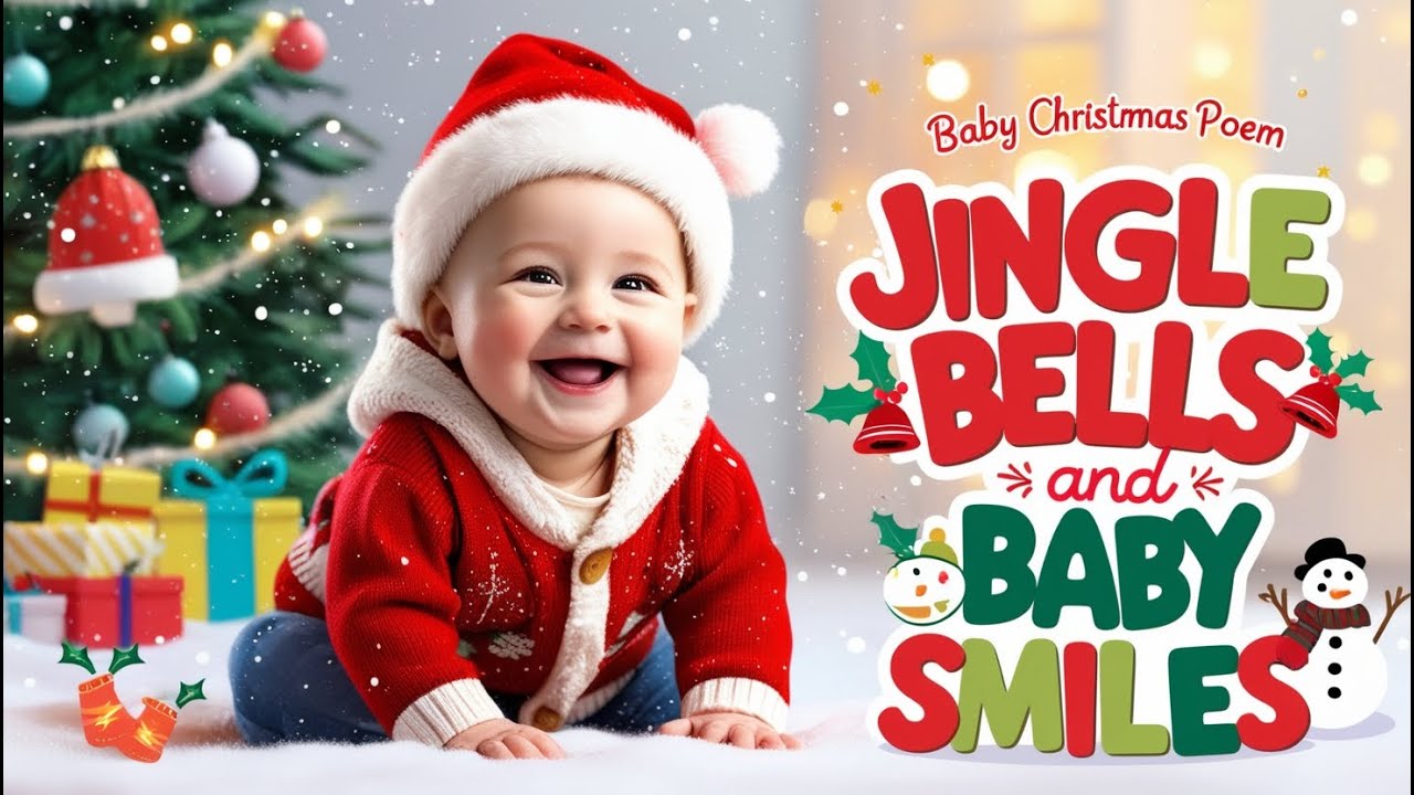 🎄🎅🏼Jingle Bells and Baby Smiles | Festive Baby Poem for Christmas🎶 # ...