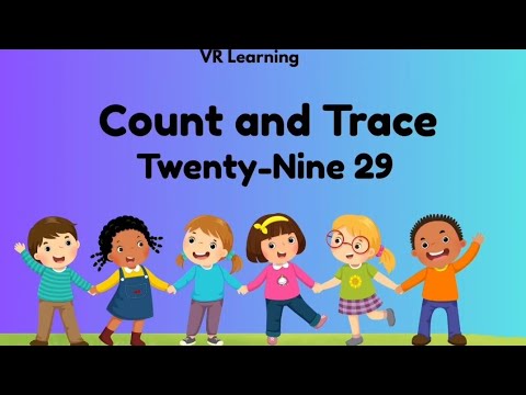 How to Count and trace 29 || 21 to 30 counting || inwords counting 21 ...
