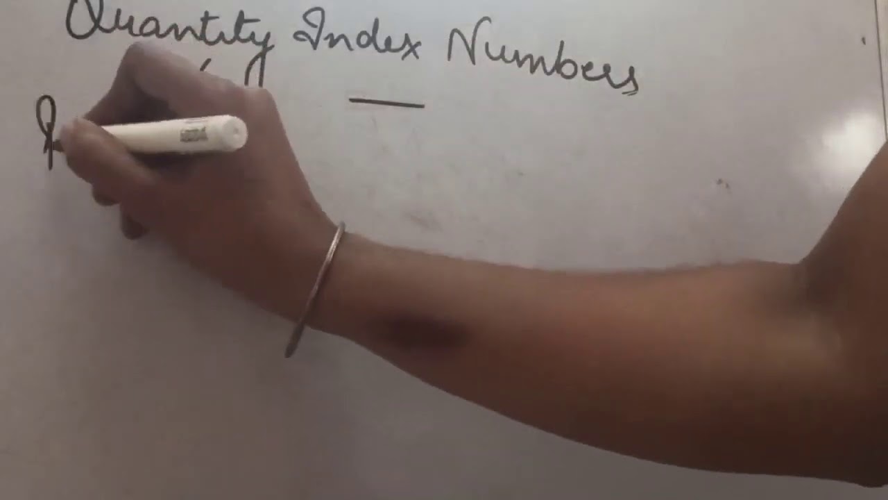 Quantity Index Numbers - YouTube