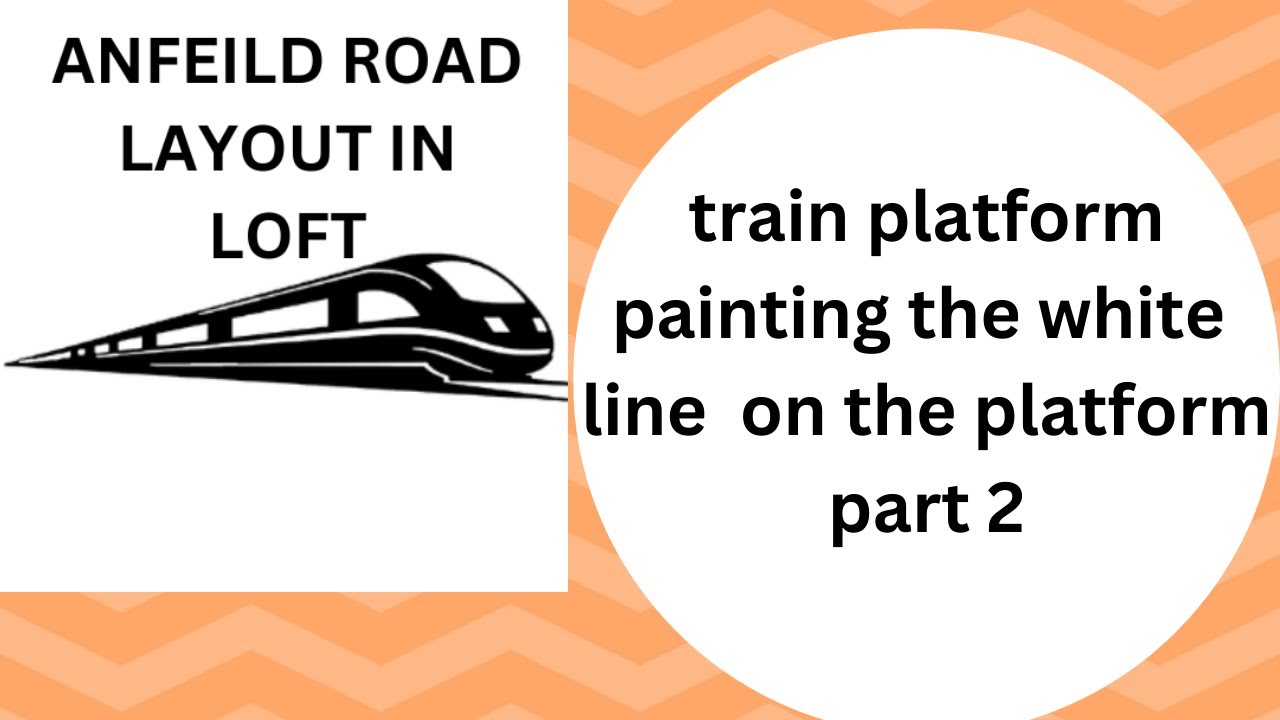 TRAIN PLATFORM painting the white marker line on platform it part two ...