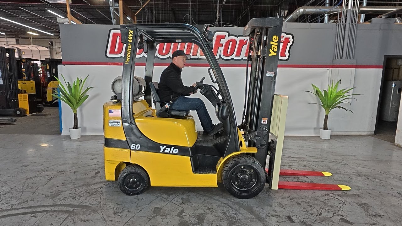 YALE GC060VX 6,000lb LP Propane #301U - Forklift for Sale - YouTube