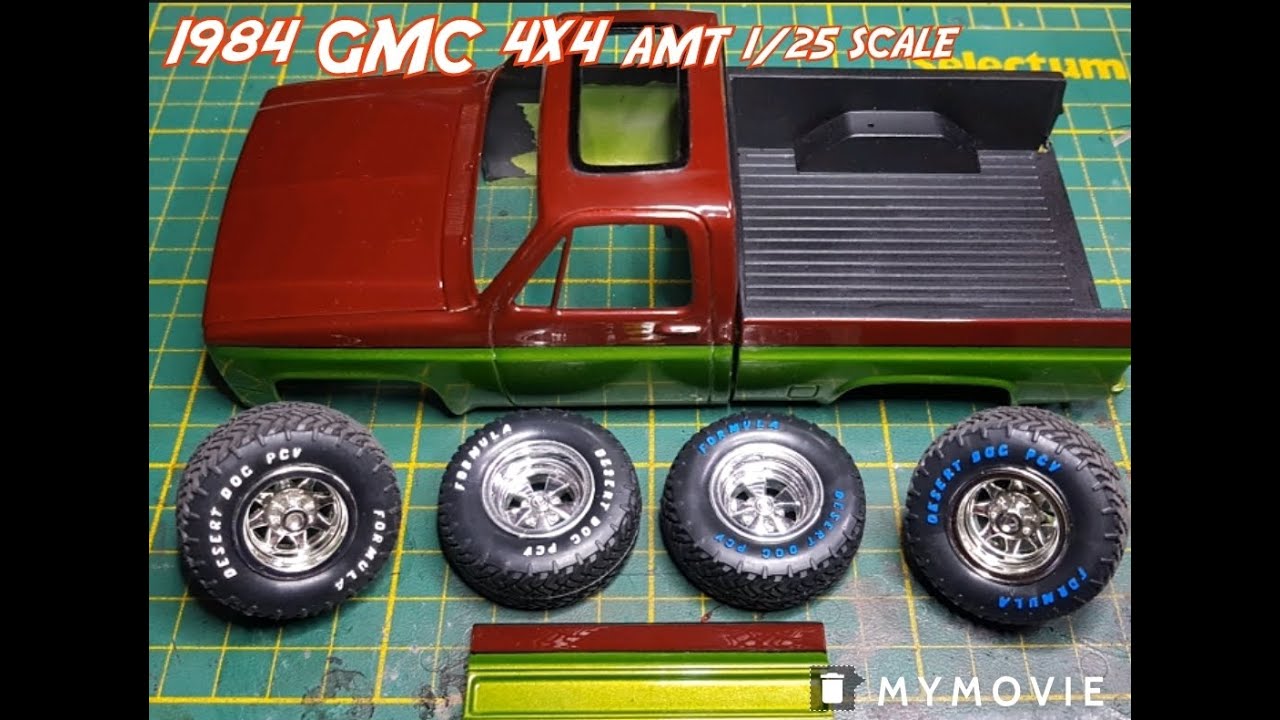 Part 1: 1984 GMC 4x4 AMT 1/25 scale model pickup - YouTube