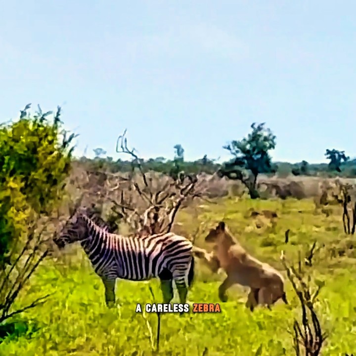 Zebra vs Lioness: A Fight for Survival - YouTube