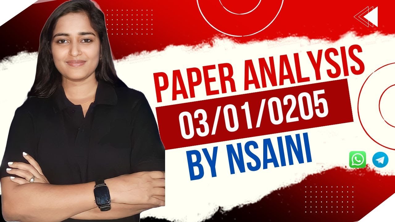 PAPER 1 ANALYSIS OF 03/01/2025 BY NSAINI - YouTube