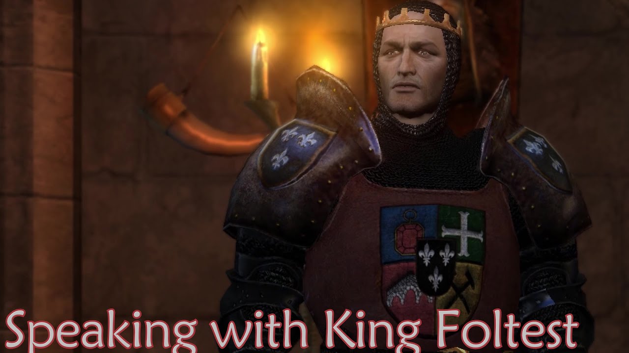 The Witcher - Chapter V: Speaking with King Foltest - YouTube