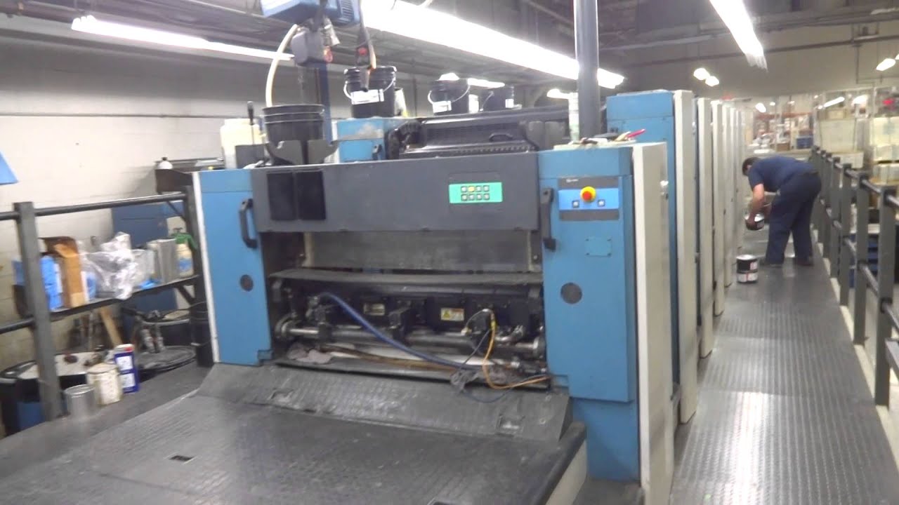 KBA 7 color UV 2 - YouTube