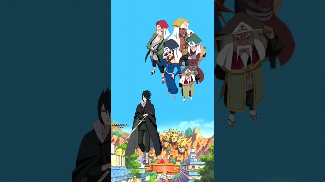 who is stronger Sasuke vs Five kage #naruto #anime #short