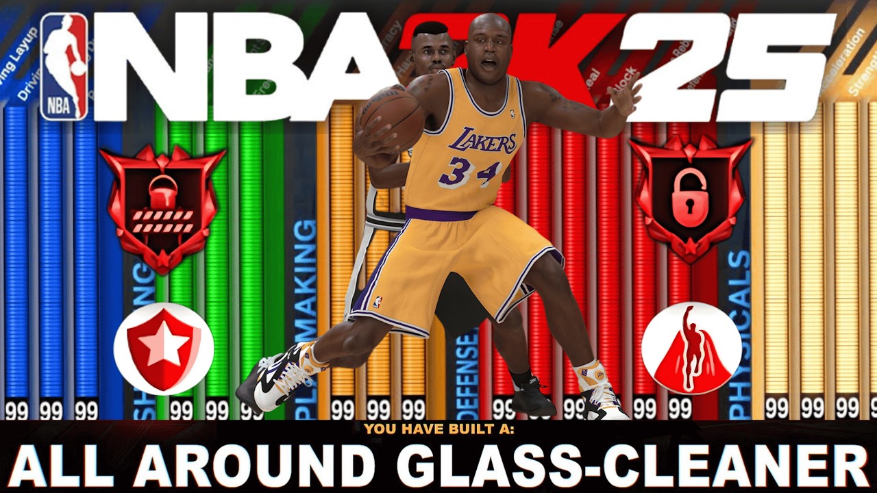 the BEST CENTER BUILD in NBA 2K25… (BEST 7’1 2-WAY 3-LEVEL SCORING ...