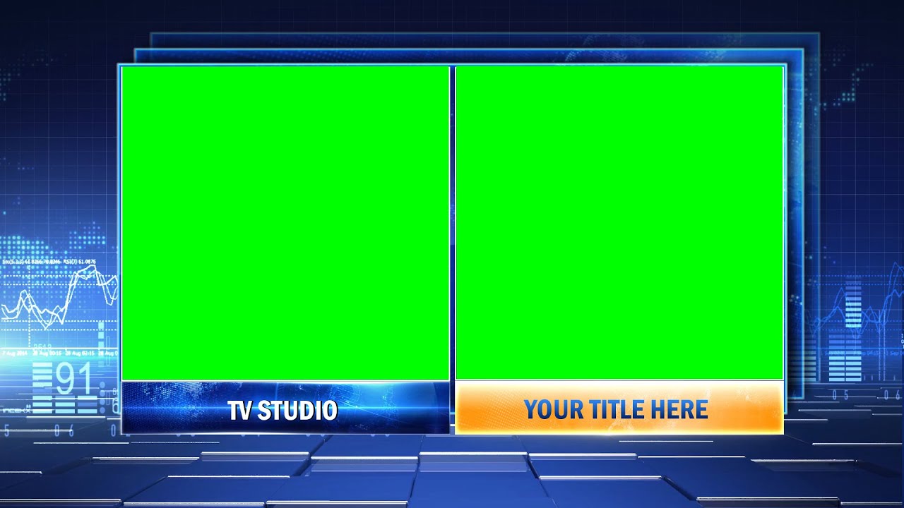 NEWS Channel Green Screen Video Template No 7 | News Channel Green ...