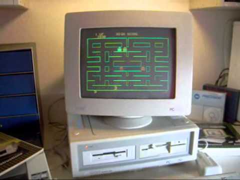 PAC-MAN on AMSTRAD 1512 - YouTube