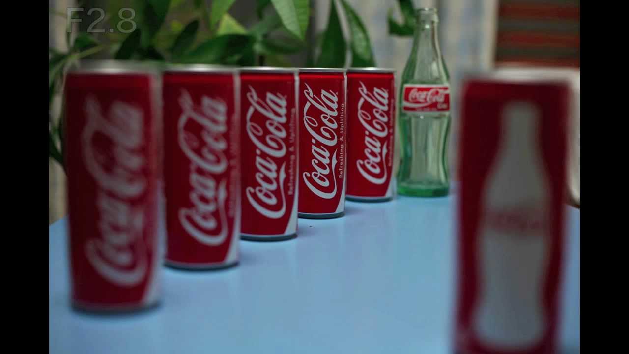 Depth of Field and Aperture - Coke Can test - YouTube